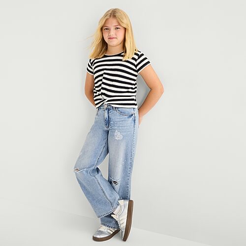 Click here for Vanilla Star Big Kid Girls Wide Leg Jean  7  Blue prices