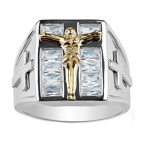 Click here for Mens Cubic Zirconia Sterling Silver Cross Fashion... prices