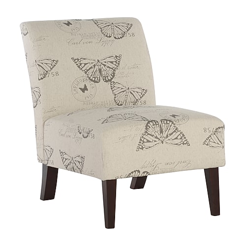 Click here for Lily Butterfly Slipper Chair  One Size  White prices