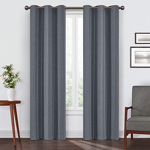 Click here for Eclipse Ronneby Stripe Grommet Top Blackout Single... prices