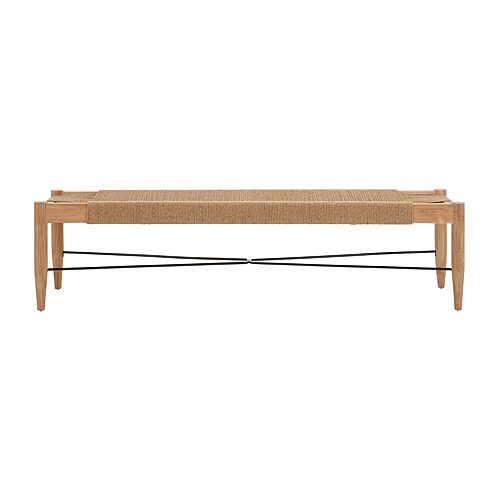 Click here for Arcana Jute Bench  One Size  White prices