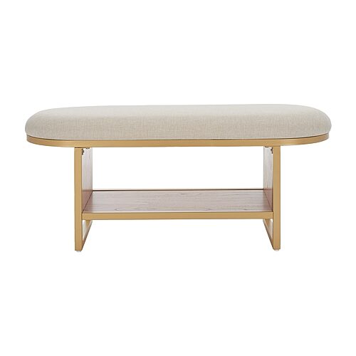 Safavieh Iona Storage Bench  One Size  White