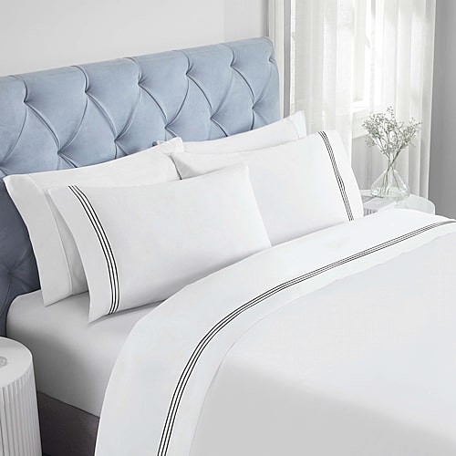 Click here for SUPERIOR Brandon Embroidered Cotton Modern 320tc D... prices