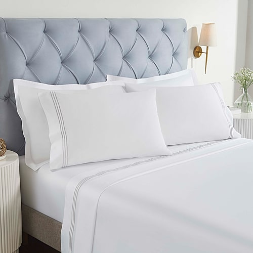Click here for SUPERIOR Brandon Embroidered Cotton Modern 320tc D... prices