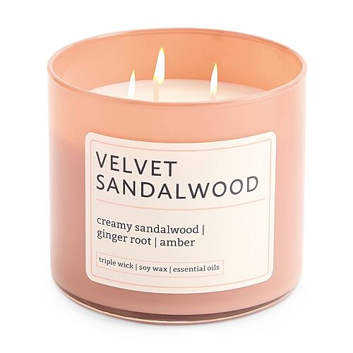 Click here for Distant Lands Velvet Sandalwood 3-Wick Scented Jar... prices