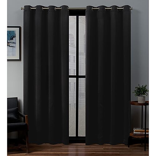 Click here for Exclusive Home Curtains Sateen Grommet Top Blackou... prices