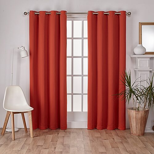 Click here for Exclusive Home Curtains Sateen Grommet Top Blackou... prices