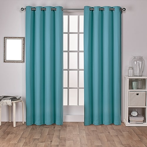 Click here for Exclusive Home Curtains Sateen Grommet Top Blackou... prices