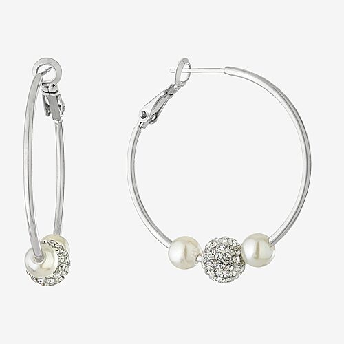Click here for Silver Reflections Crystal Simulated Pearl Pure Si... prices
