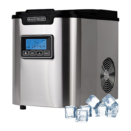 Click here for Black & Decker 26 lb. Capacity Stainless Steel Ice... prices