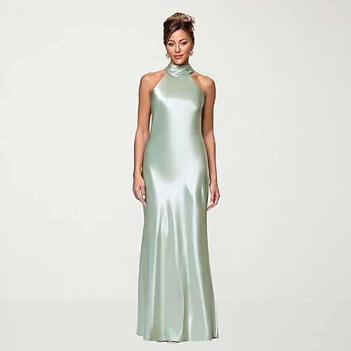 Click here for DJ Jaz Womens Halter Neck Sleeveless Evening Gown... prices