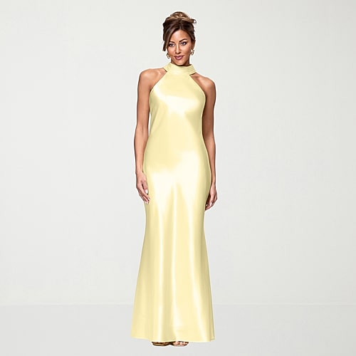 Click here for DJ Jaz Womens Halter Neck Sleeveless Evening Gown... prices
