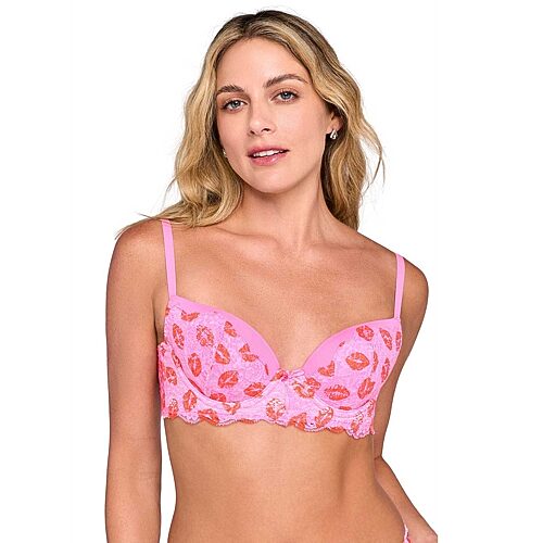 Click here for Ilusion Womens Medium Support Demi Bra 7218  C  Pi... prices