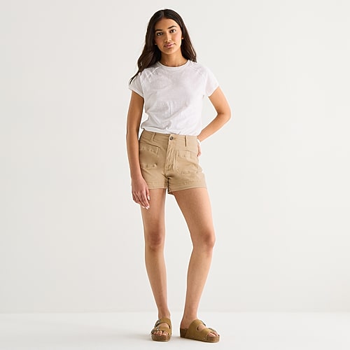 Click here for a.n.a Patch Pocket Womens 4 Highest Rise Chino Sho... prices