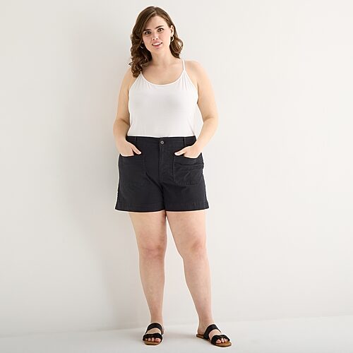 Click here for a.n.a Patch Pocket Womens Plus 4 Highest Rise Chin... prices