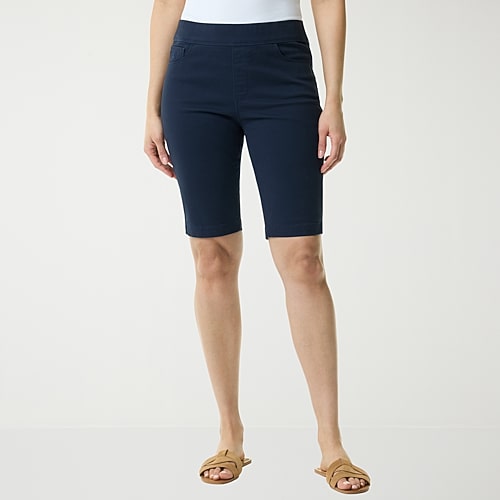Click here for Gloria Vanderbilt Womens Amanda Pull On Denim Berm... prices