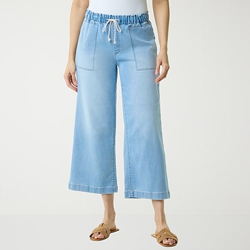 Click here for Gloria Vanderbilt Womens Knitology Wide Leg Crop w... prices