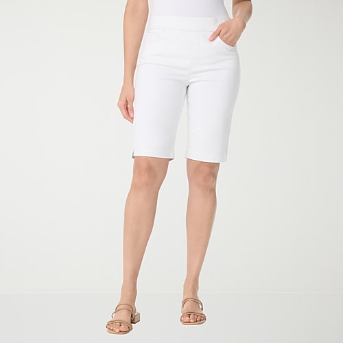 Click here for Gloria Vanderbilt Womens Amanda Pull On Denim Berm... prices