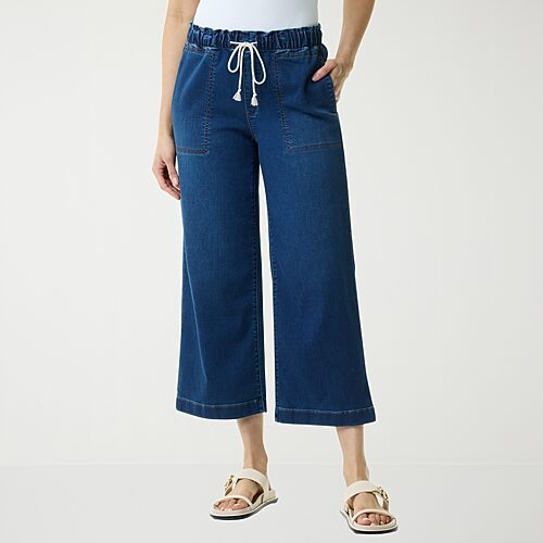 Click here for Gloria Vanderbilt Womens Knitology Wide Leg Crop w... prices