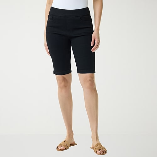 Click here for Gloria Vanderbilt Womens Amanda Pull On Denim Berm... prices