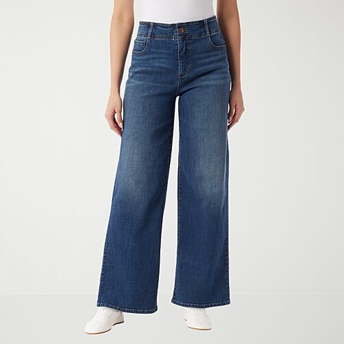 Click here for Gloria Vanderbilt Womens Wide Leg Jean  18  Blue prices