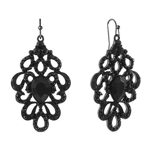 Click here for Mixit Womens Black Drop Earrings  One Size  Black prices