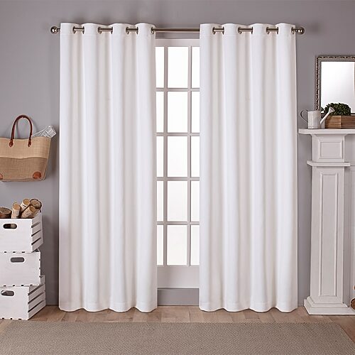 Click here for Exclusive Home Curtains Sateen Grommet Top Blackou... prices
