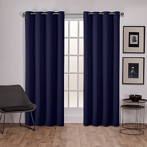 Click here for Exclusive Home Curtains Sateen Grommet Top Blackou... prices