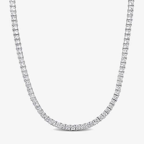 Click here for Mens White Sapphire Sterling Silver 20 Inch Tennis... prices