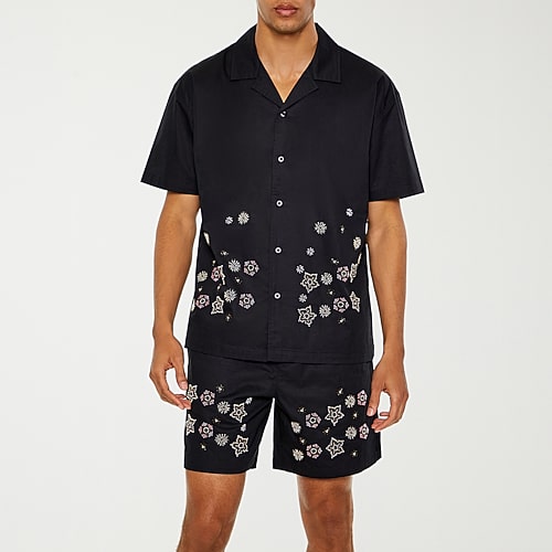 Click here for Forever 21 Mens Short Sleeve Regular Fit Button-Do... prices