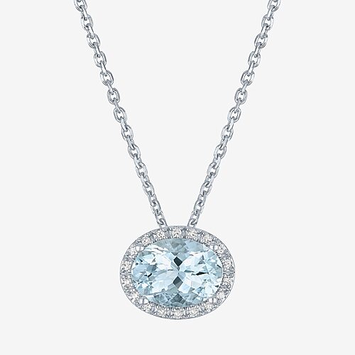 Click here for Womens Diamond Accent Genuine Blue Aquamarine Ster... prices