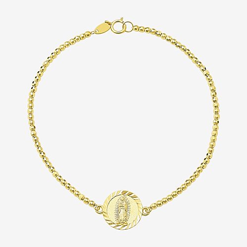 Click here for Our Lady Of Guadalupe Womens 14K Gold Charm Bracel... prices