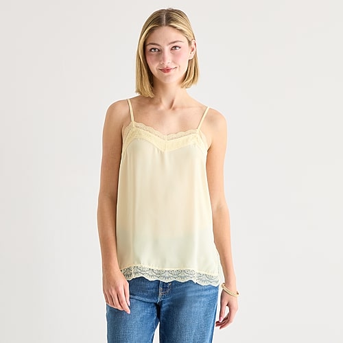 Click here for a.n.a Womens Sweetheart Neck Sleeveless Lace Trim... prices