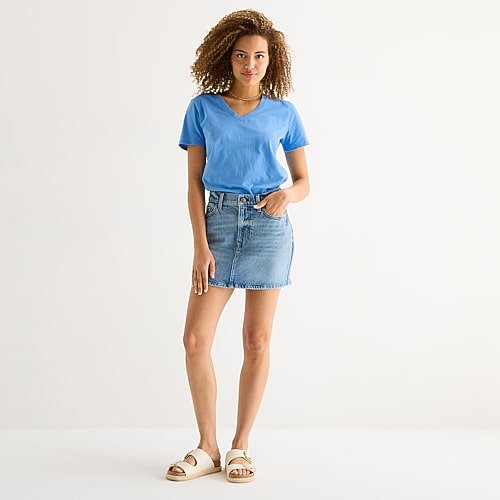 Click here for a.n.a Womens Mini Denim Skirt  2  Blue prices