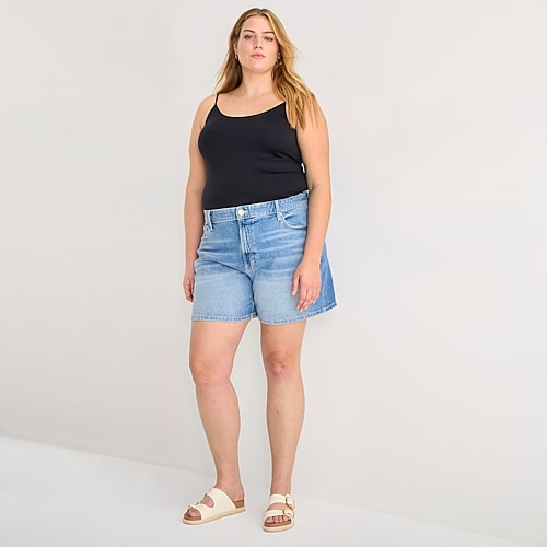 Click here for a.n.a A Line Womens 5 Highest Rise Plus Denim Shor... prices