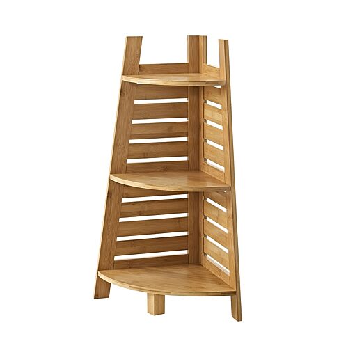 Click here for Bracken Bamboo Corner Bathroom Shelf  One Size  Wh... prices