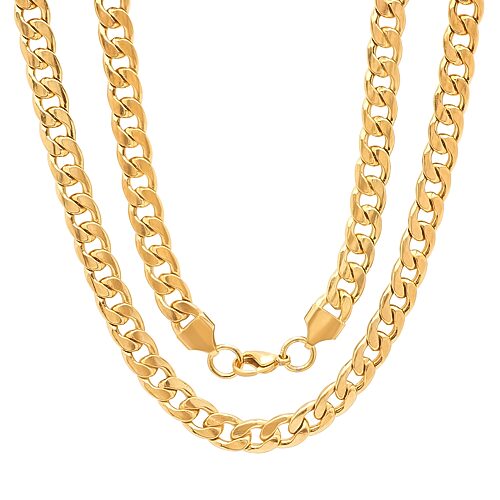 Click here for Steeltime Mens 18K Gold Over Stainless Steel 24 In... prices
