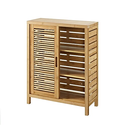 Click here for Bracken Two Door Floor Bathroom Cabinet  One Size... prices