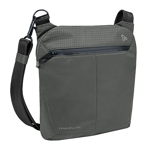 Travelon Anti-Theft Active Small Crossbody Bag  One Size  Gray