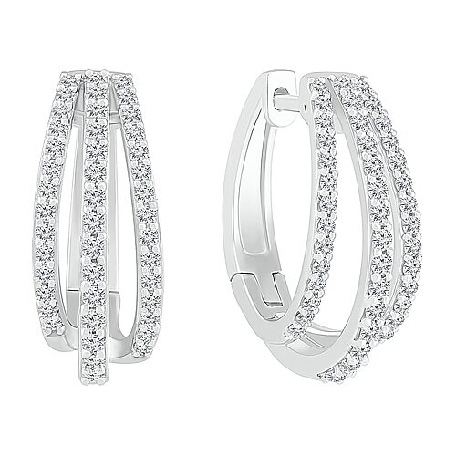 Click here for Womens 1 CT. T.W. Natural White Diamond Sterling S... prices