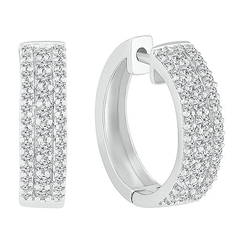 Click here for Womens 1 CT. T.W. Natural White Diamond Sterling S... prices