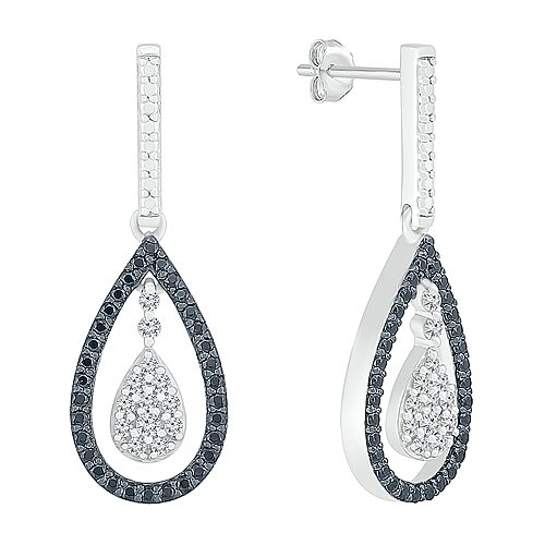 Click here for Womens 1/2 CT. T.W. Natural Black Diamond Sterling... prices