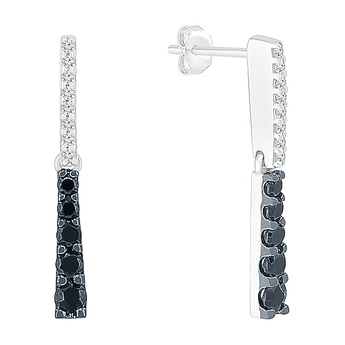 Click here for Linear Womens 1/3 CT. T.W. Natural Black Diamond S... prices