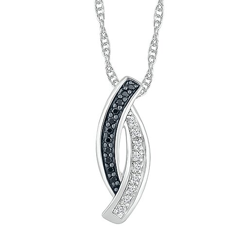 Click here for Womens Diamond Accent Natural Black Diamond Sterli... prices