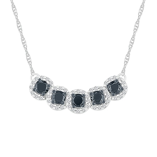 Click here for Womens 1/2 CT. T.W. Natural Black Diamond Sterling... prices