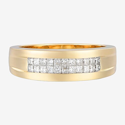 Click here for (F / Vs2) Mens 8MM 1/2 CT. T.W. Lab Grown White Di... prices