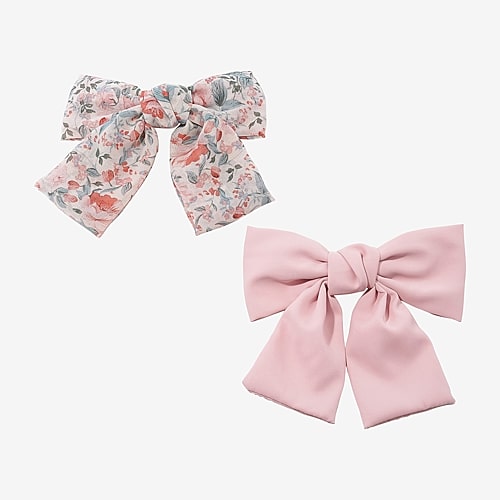 Click here for Bijoux Bar Floral 2-pc. Hair Bow  One Size  Multip... prices