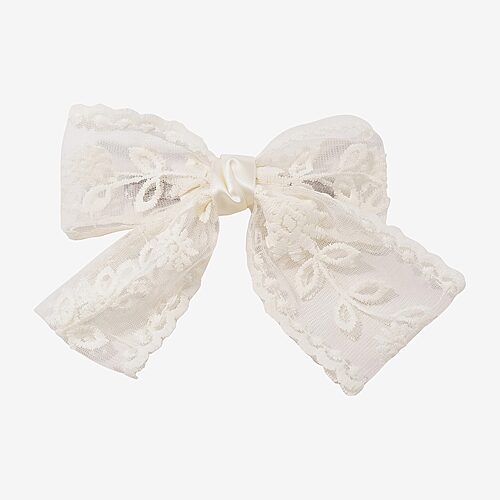 Click here for Bijoux Bar Hair Bow  One Size  White prices