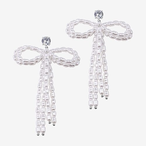 Click here for Bijoux Bar Silver Tone Womens Glass Simulated Pear... prices