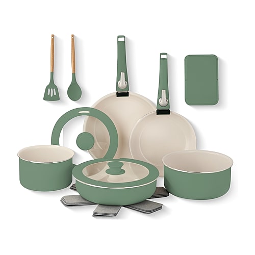 Click here for Gotham Steel Ceramic 18-pc. Non-Stick Cookware Set... prices